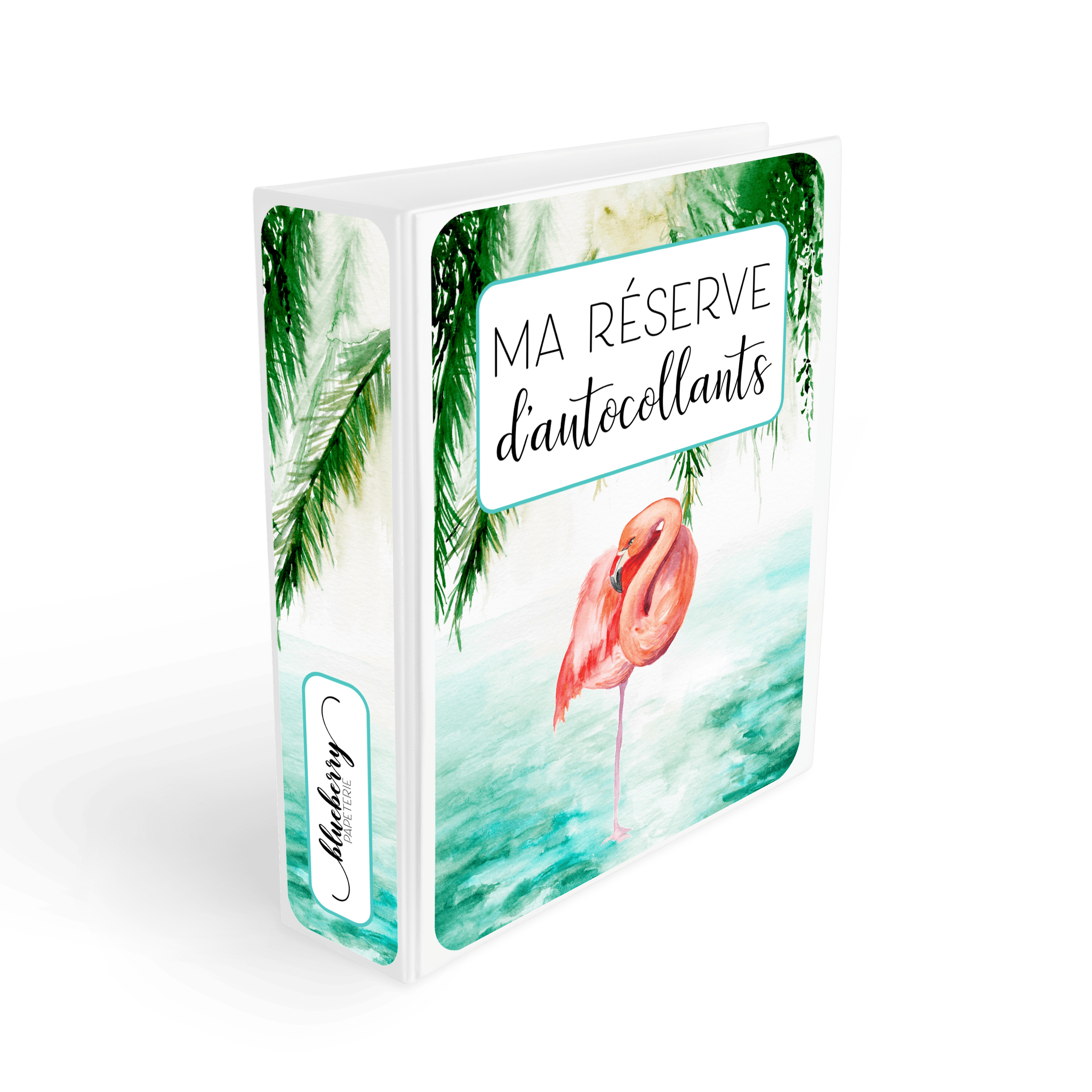 Album d'autocollants - Flamant rose – Blueberry Papeterie