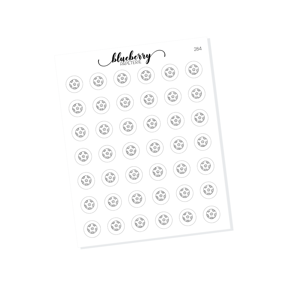 Autocollants Icônes - Soccer – Blueberry Papeterie