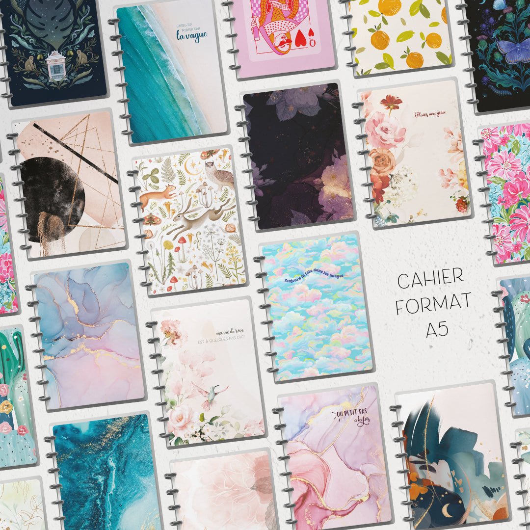 Custom notebook - A5 – Blueberry Papeterie