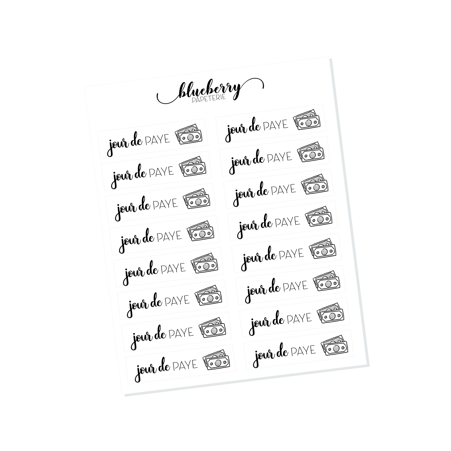 Icon Stickers - Pay Day – Blueberry Papeterie