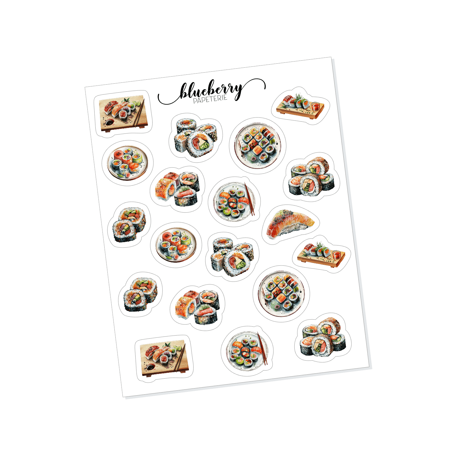 Stickers Sushi – Blueberry Papeterie